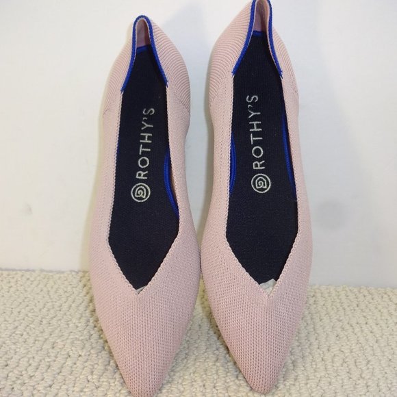 Rothy's | Shoes | Rothys Womens Petal Pink Retired Pointed Flats Loafers Shoes Size 85 | Poshmark